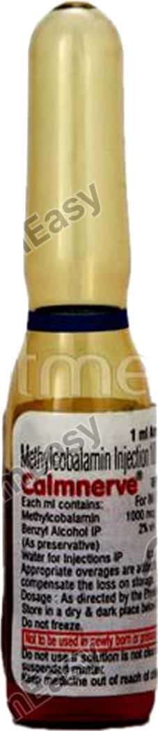 Calmnerve 1 MG Injection (1): Uses, Side Effects, Price & Dosage ...