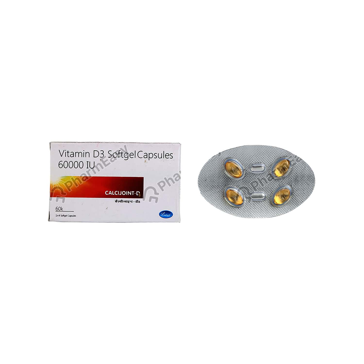 Calcijoint D3 60000 IU Capsule (4) - Uses, Side Effects, Dosage ...
