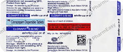 Clonafit Md 0.5 MG Tablet (10): Uses, Side Effects, Price & Dosage ...
