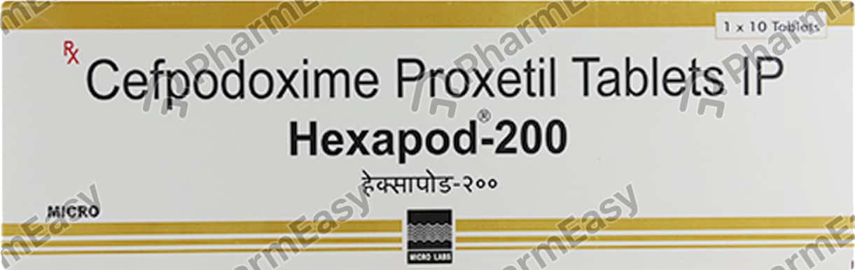 Buy Hexapod 200 MG Tablet (10) Online at Flat 15% OFF | PharmEasy
