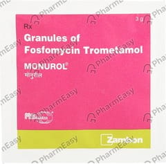 Monurol 3 GM Granules (3): Uses, Side Effects, Price & Dosage | PharmEasy