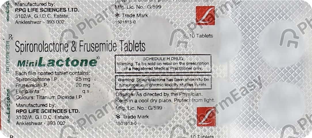 Buy Minilactone Strip Of 10 Tablets Online at Flat 15% OFF | PharmEasy