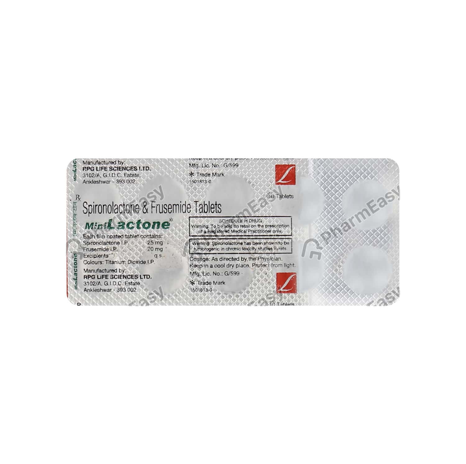Buy Minilactone Strip Of 10 Tablets Online at Flat 18% OFF* | PharmEasy