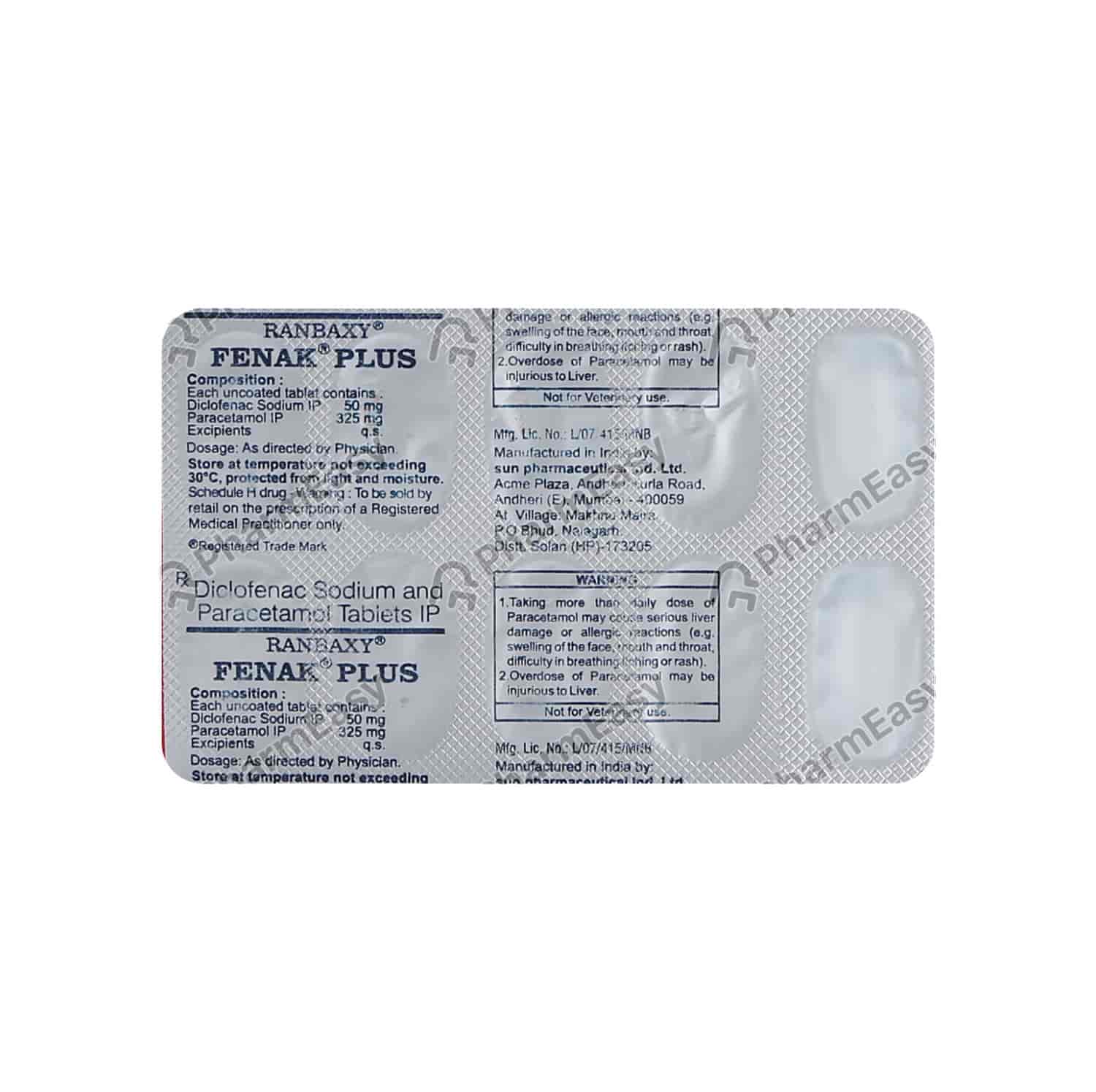 Buy Fenak Plus Tablet Online at Flat 18% OFF* | PharmEasy