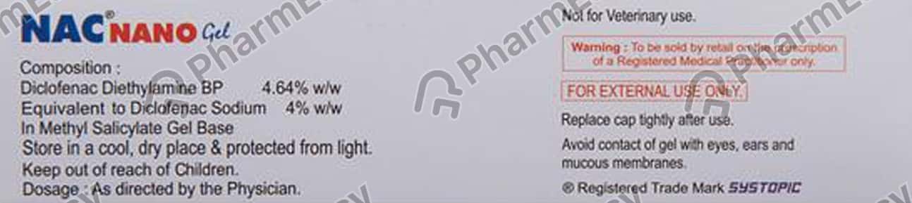 Nac Nano 4 % Gel (25): Uses, Side Effects, Price & Dosage | PharmEasy