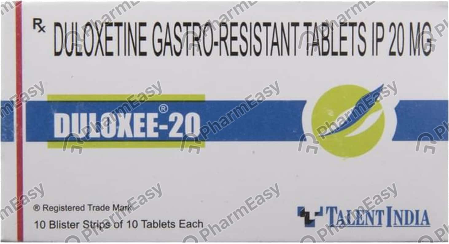 Duloxee 20 MG Tablet (10): Uses, Side Effects, Price & Dosage | PharmEasy