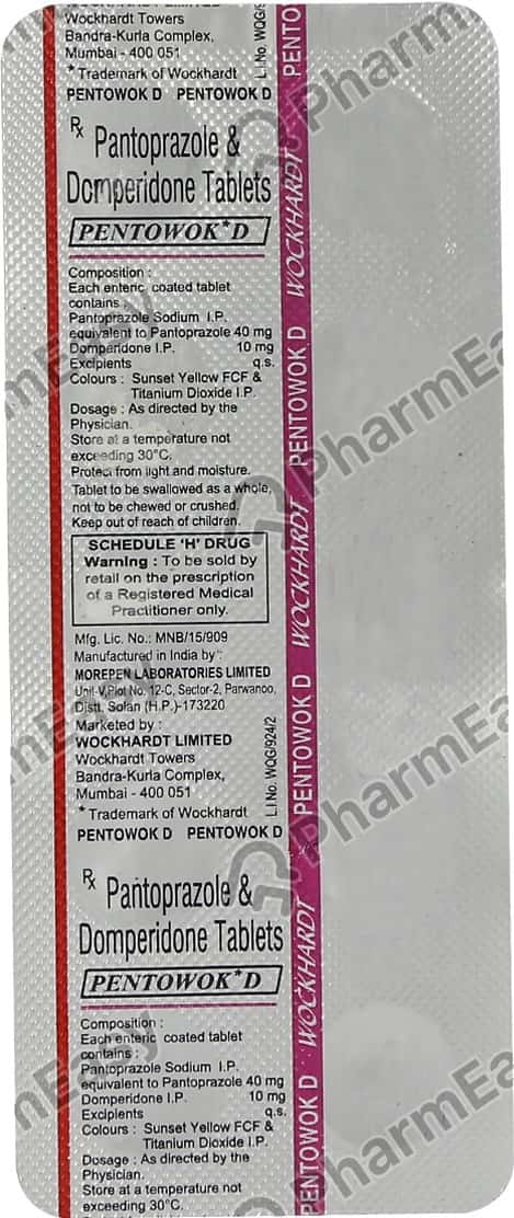 Pentowok D Strip Of 10 Tablets: Uses, Side Effects, Price & Dosage ...