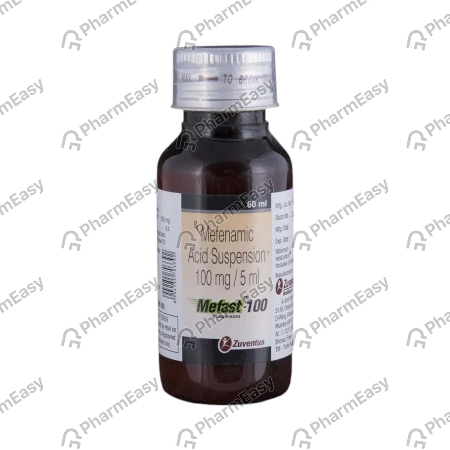 Mefast 100 MG Suspension (60): Uses, Side Effects, Price & Dosage ...