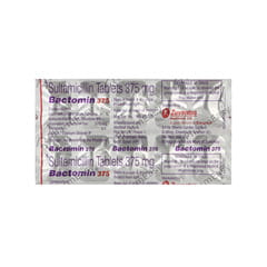 Bactomin 375 MG Tablet (10) - Uses, Side Effects, Dosage, Composition ...