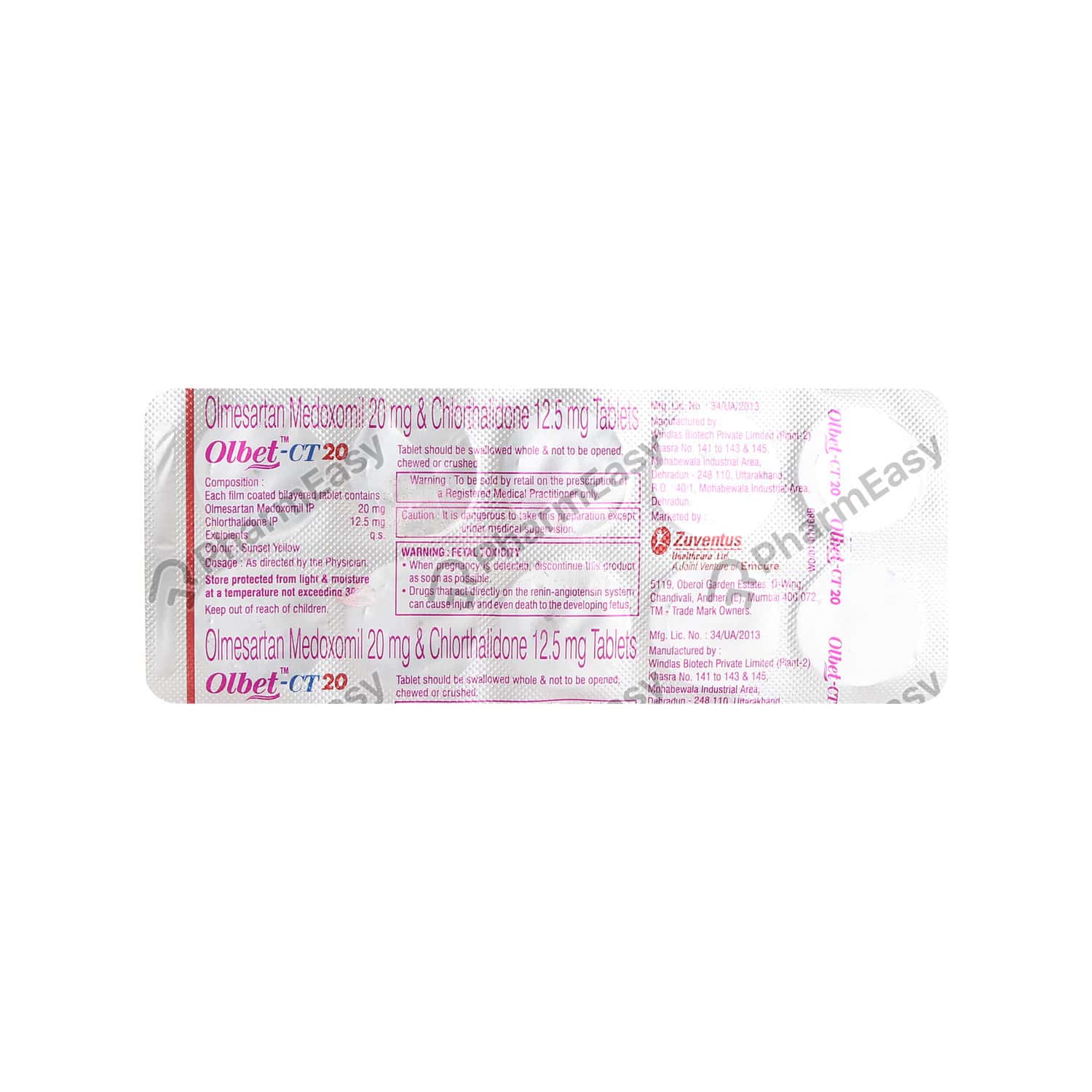 Buy Olbet Ct 20mg Tablet Online at Flat 18% OFF* | PharmEasy