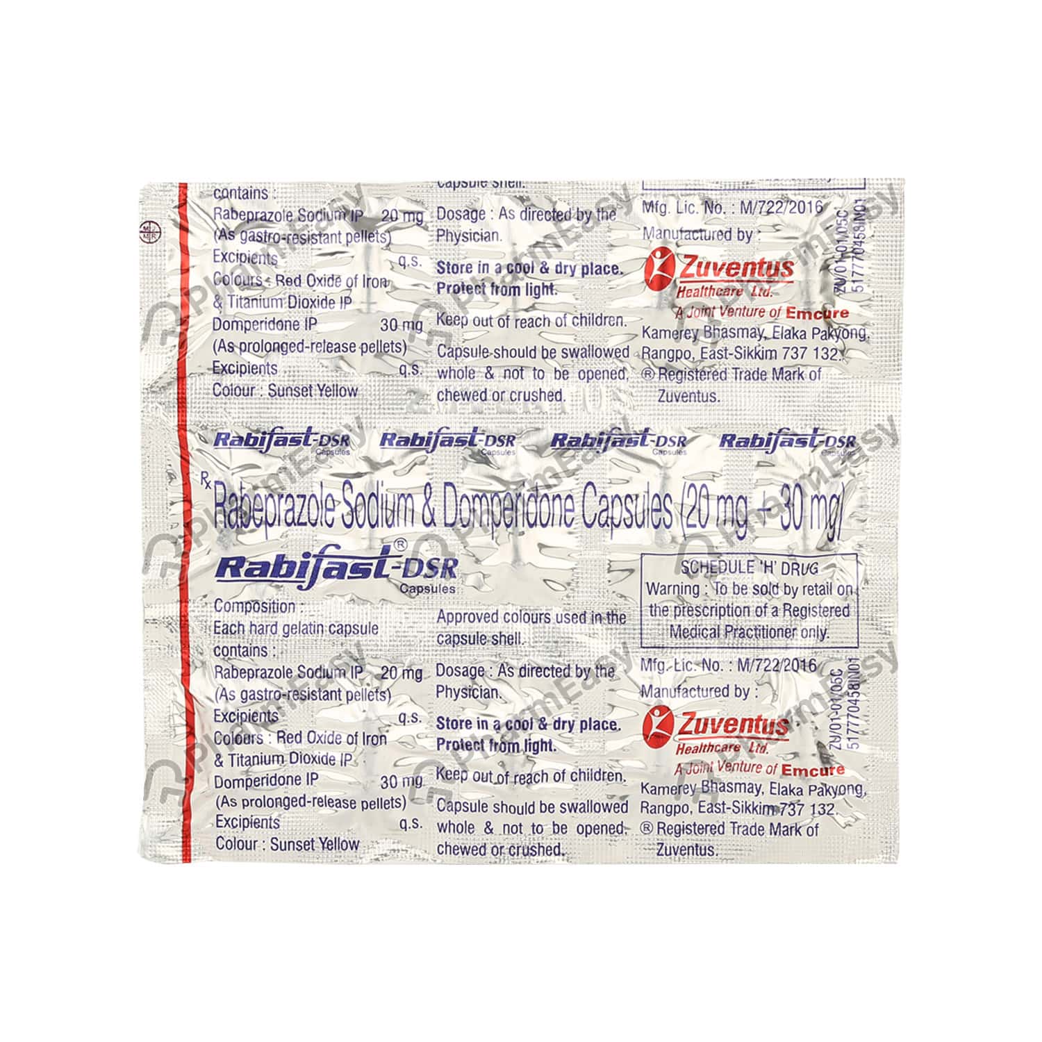 Rabifast Dsr Strip Of 15 Capsules - Uses, Side Effects, Dosage ...