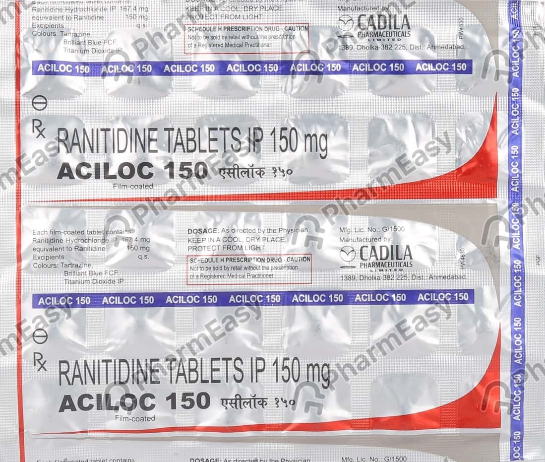 Rantac 150 MG Tablet (10): Uses, Side Effects, Price, Dosage ...