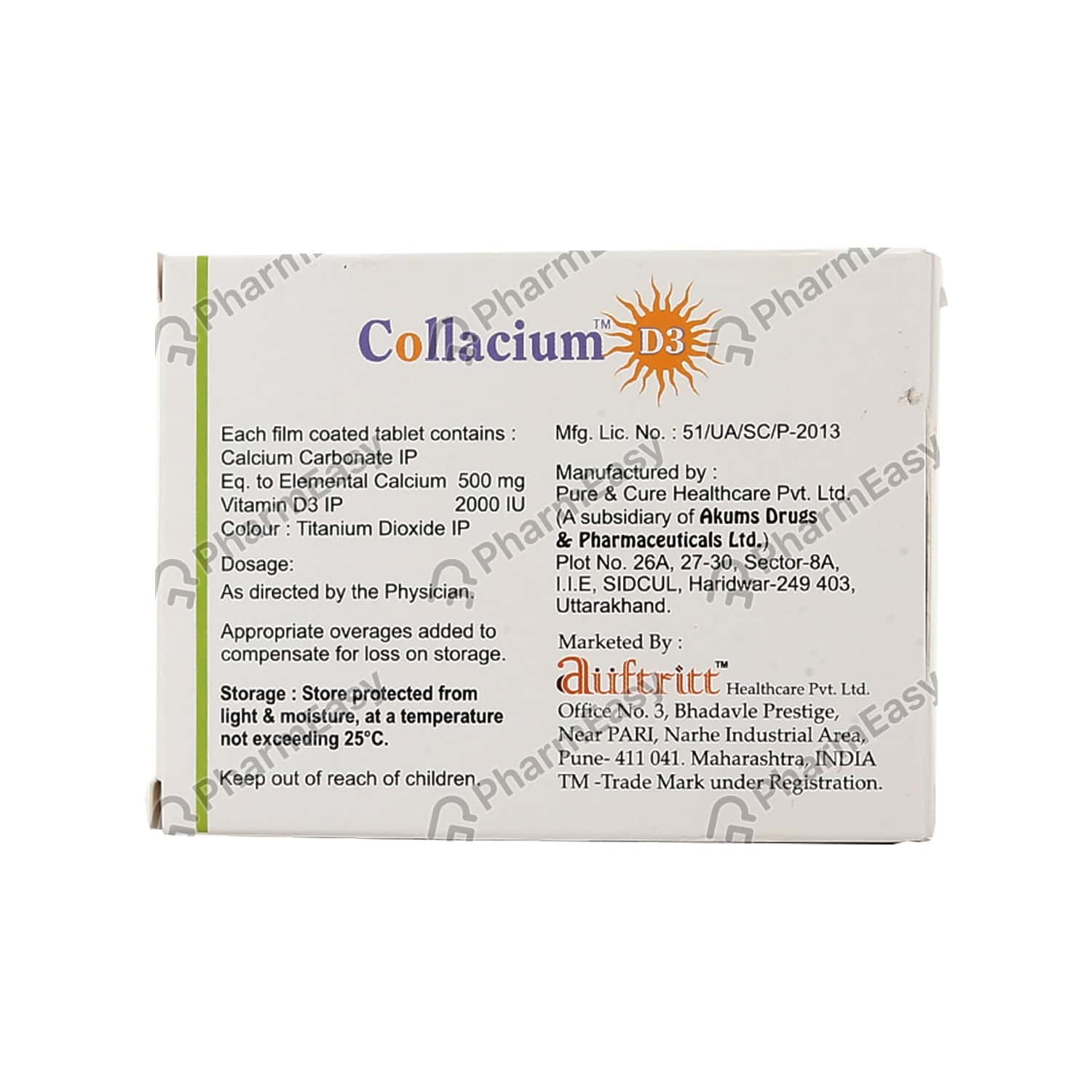 Collacium D3 Tab - Uses, Side Effects, Dosage, Composition & Price ...