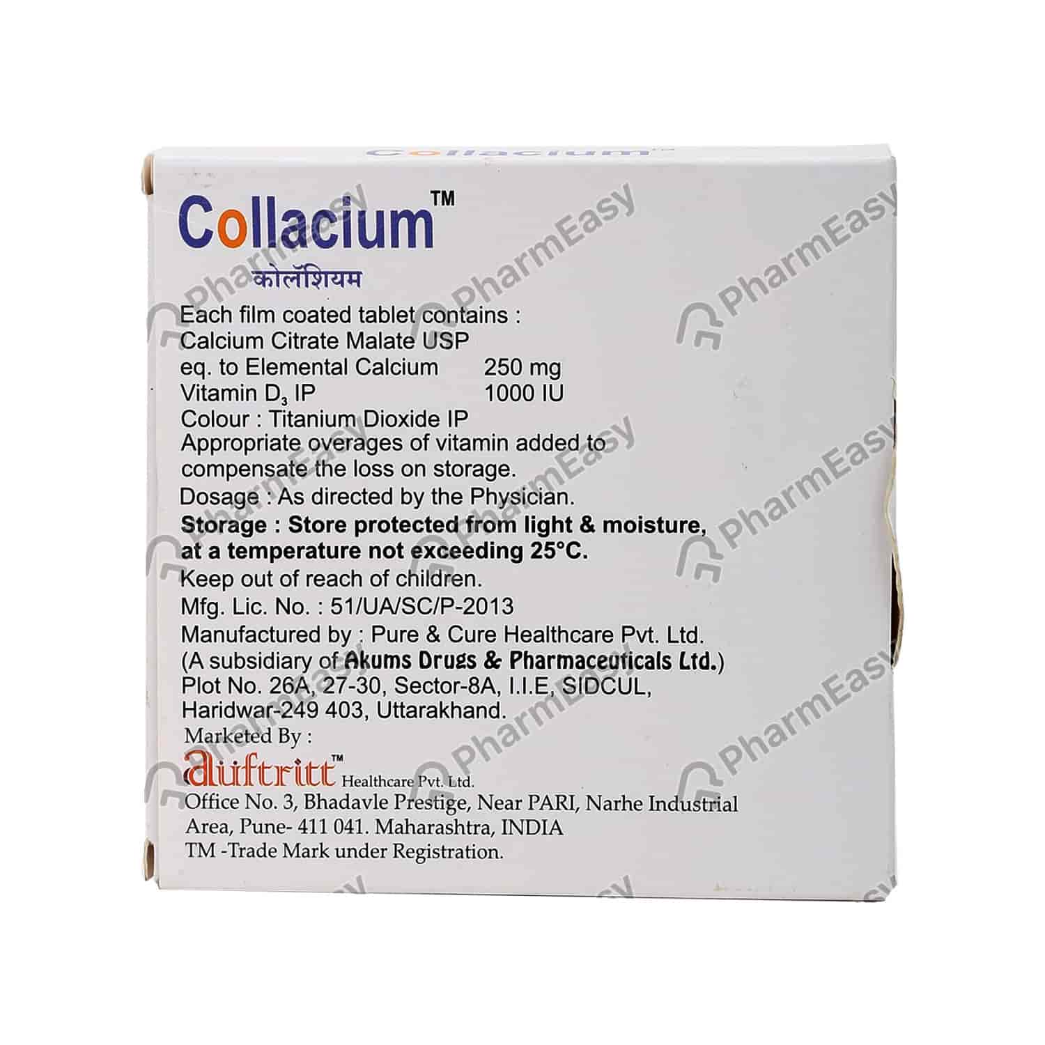 Collacium Tab - Uses, Side Effects, Dosage, Composition & Price | PharmEasy