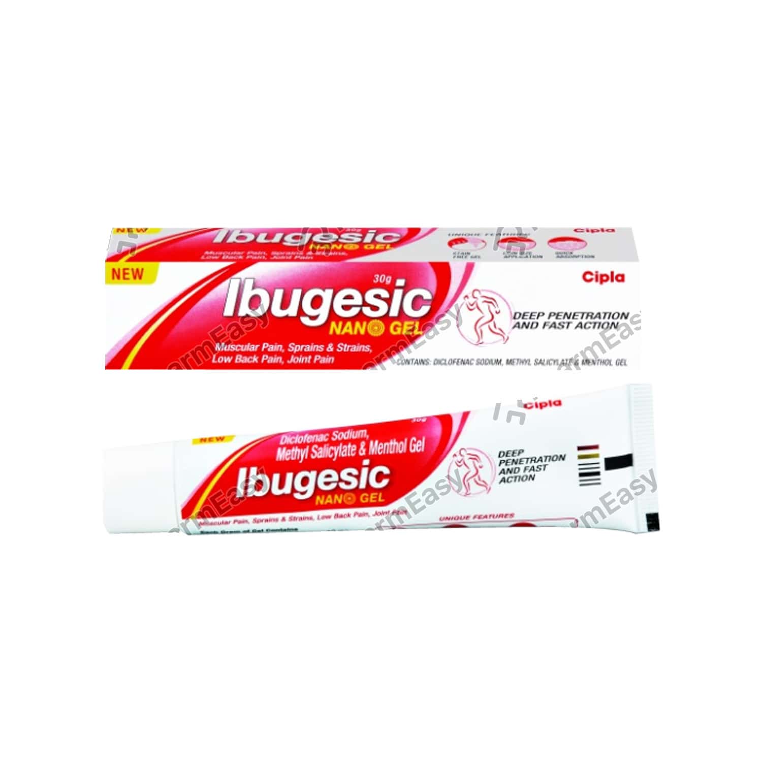 Buy New Ibugesic Nano Gel 30gm Online at Flat 15% OFF | PharmEasy