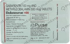 Doloneuron 100mg Strip Of 15 Tablets: Uses, Side Effects, Price ...