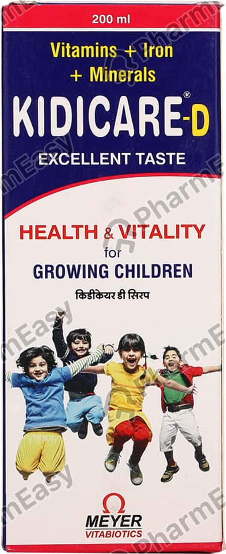 Buy Kidicare D Bottle Of 200ml Syrup Online at Flat 15% OFF | PharmEasy