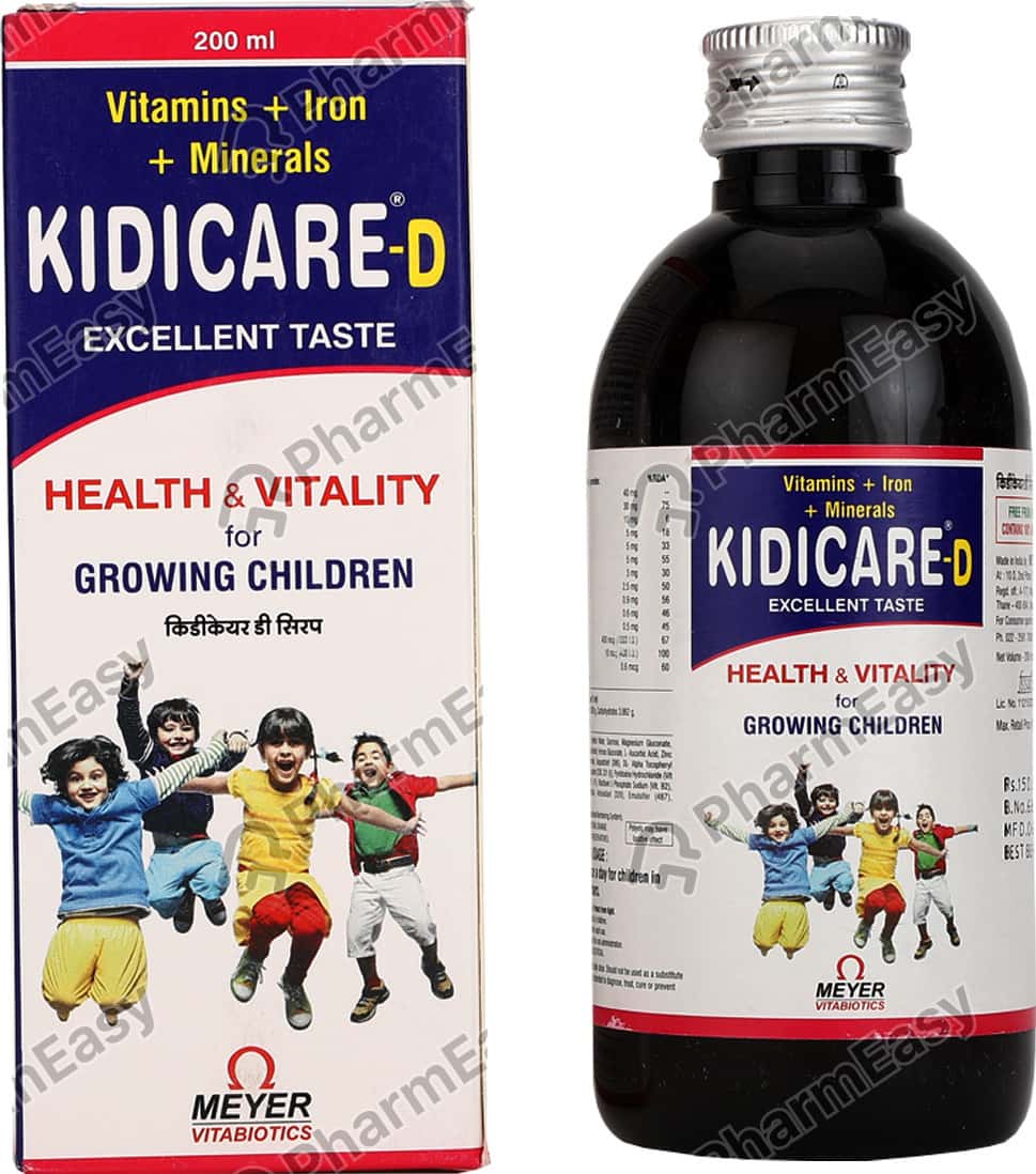 Buy Kidicare D Bottle Of 200ml Syrup Online at Flat 15% OFF | PharmEasy