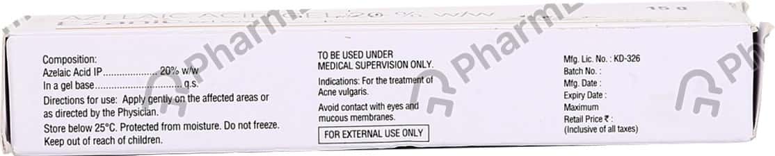 Ezanic 20 % Gel (15): Uses, Side Effects, Price, Dosage & Composition ...