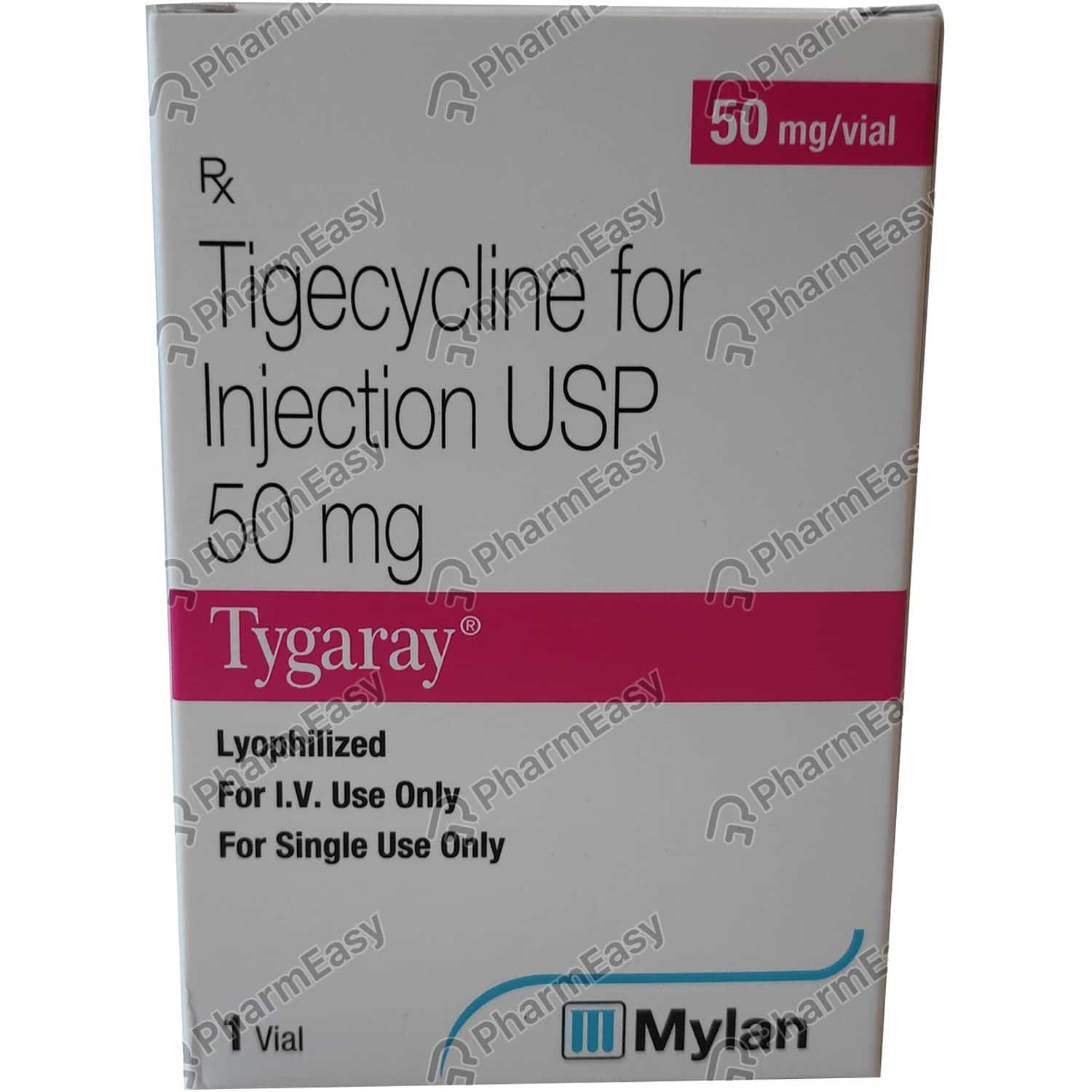 Tygaray 50 MG Powder For Injection (50): Uses, Side Effects, Price ...