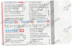 Raciper 40 MG Tablet (15): Uses, Side Effects, Price & Dosage | PharmEasy