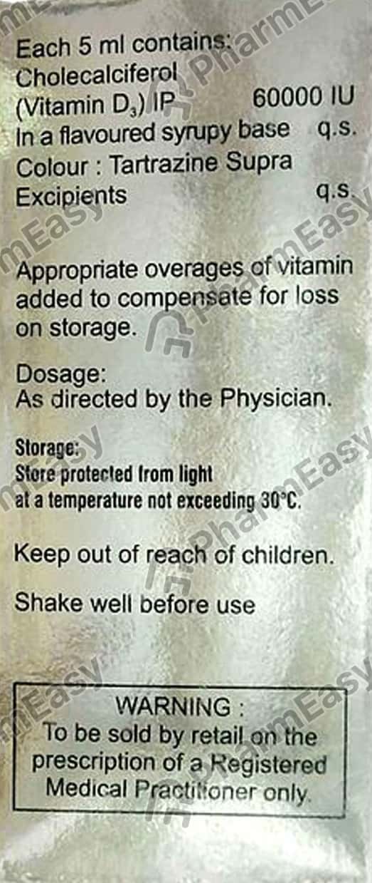 Dv 60 K 60000 IU Syrup (5) - Uses, Side Effects, Dosage, Composition ...