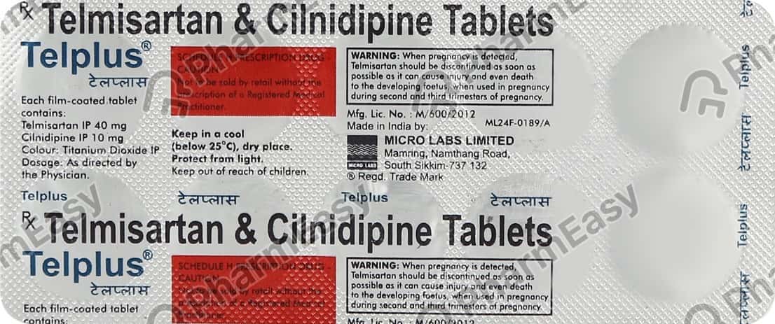 Telplus Tablet: Uses, Side Effects, Price, Dosage & Composition | PharmEasy