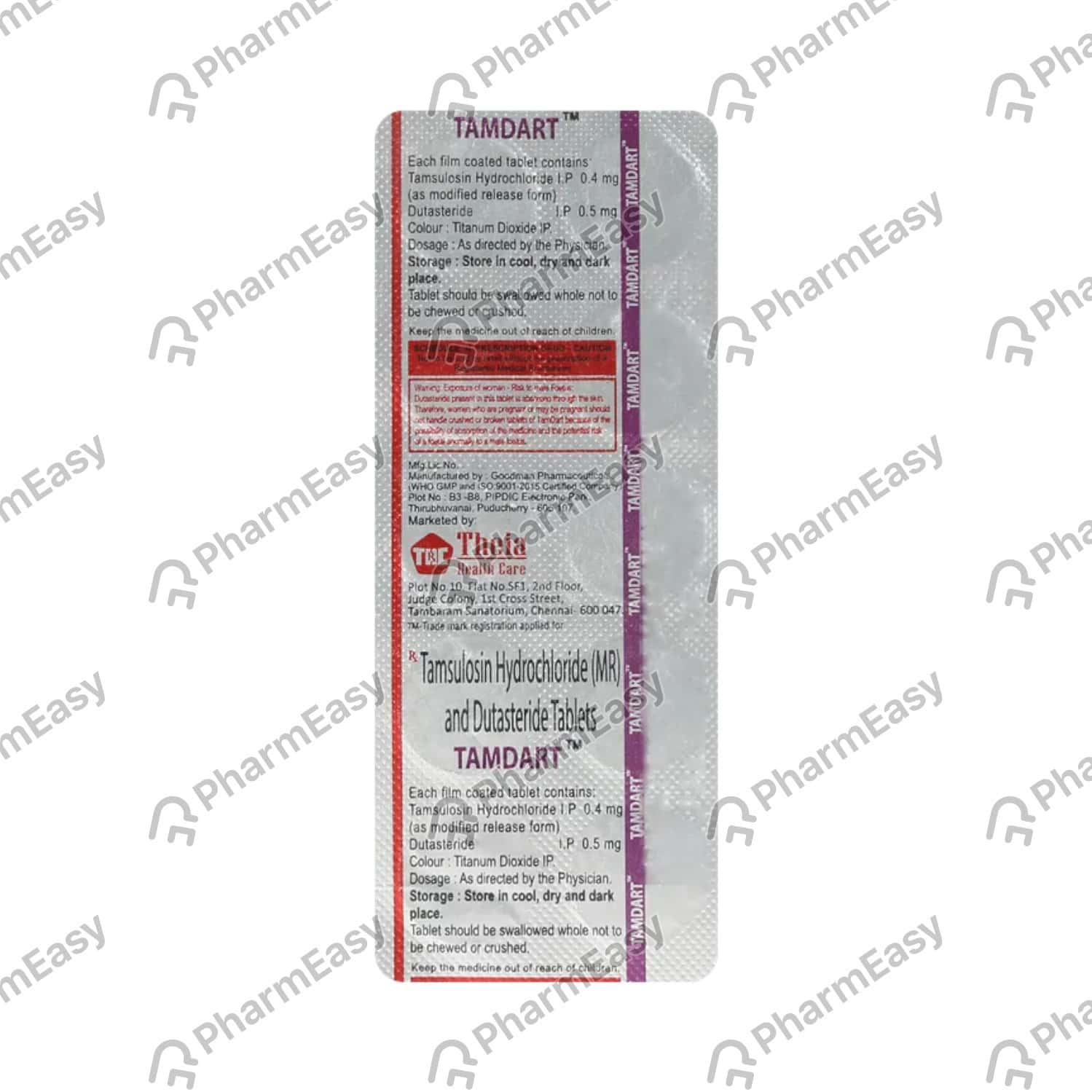 Tamdart Strip Of 10 Tablets: Uses, Side Effects, Price & Dosage | PharmEasy
