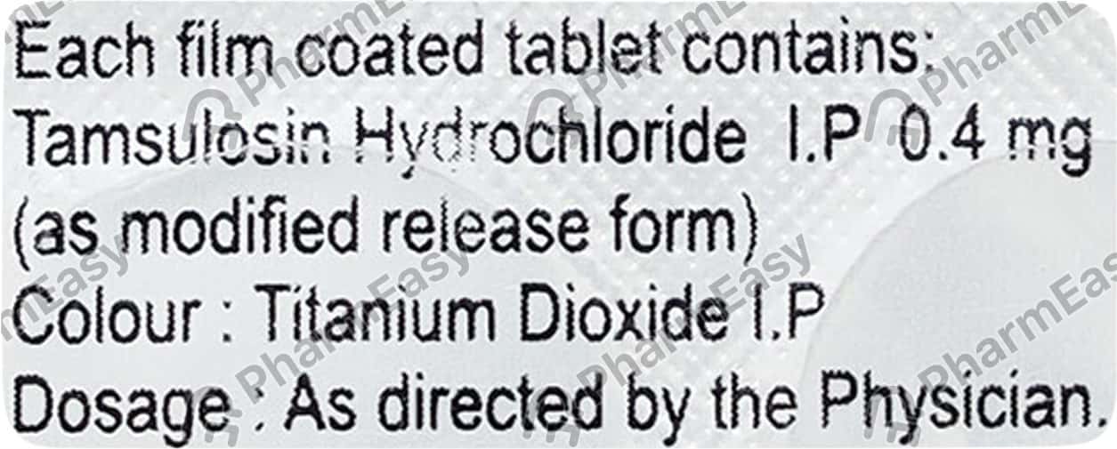 Tam Max 0.4 MG Tablet (10): Uses, Side Effects, Price & Dosage | PharmEasy