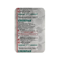 Urispas 200 MG Tablet (15) - Uses, Side Effects, Dosage, Composition ...