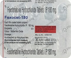 Fexocet 180 MG Tablet (10): Uses, Side Effects, Price & Dosage | PharmEasy