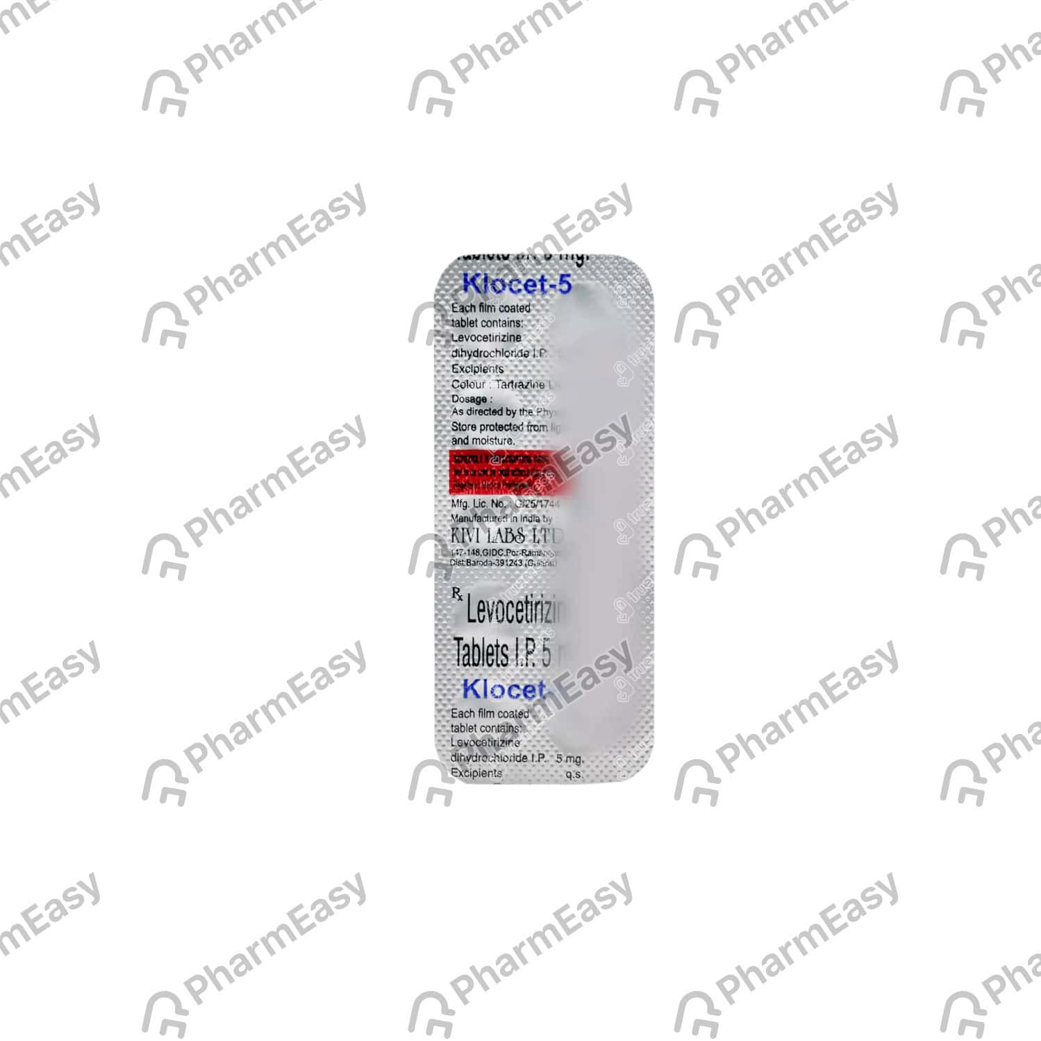 Klocet 5 MG Tablet (10): Uses, Side Effects, Price & Dosage | PharmEasy