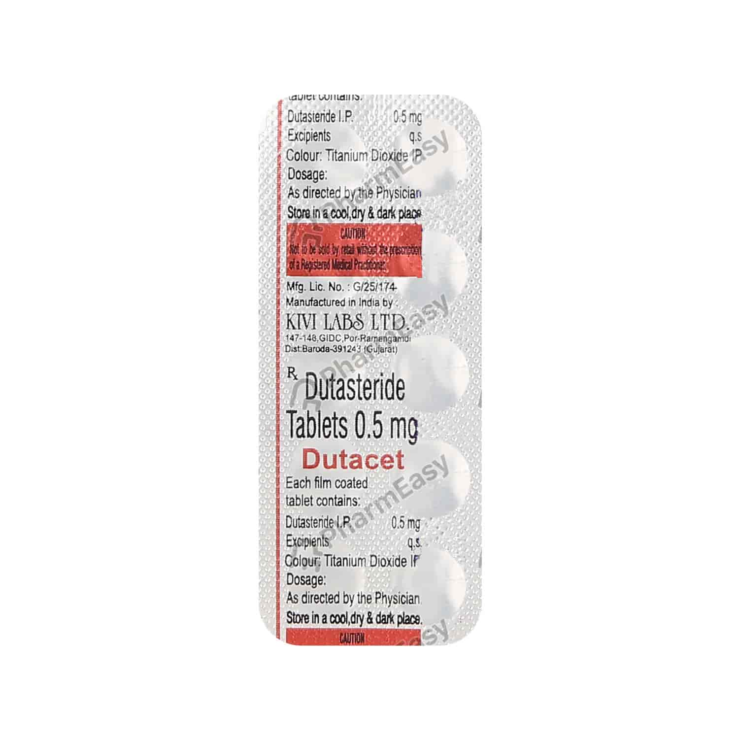 Buy Dutacet 0.5mg Tablet Online at Flat 18% OFF* | PharmEasy