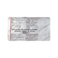 Met Xl 50 MG Tablet (15) - Uses, Side Effects, Dosage, Composition ...