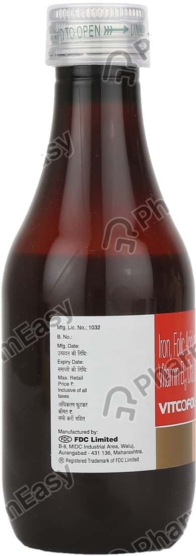 Vitcofol Bottle Of 200ml Suspension: Uses, Side Effects, Price & Dosage ...