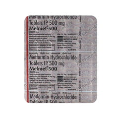 Buy Melmet 500 MG Tablet (20) Online at Flat 18% OFF* | PharmEasy