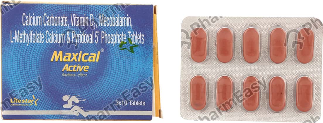 Buy Maxical Active Strip Of 10 Tablets Online at Flat 15% OFF | PharmEasy