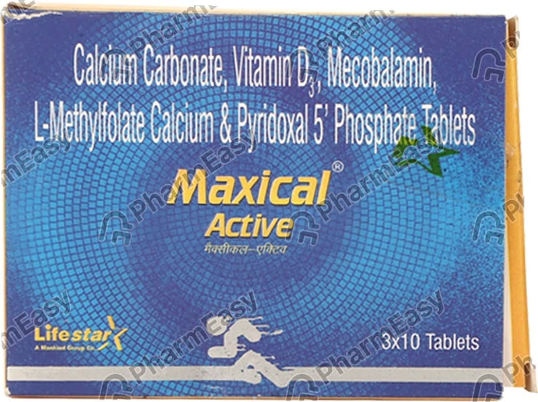 Buy Maxical Active Strip Of 10 Tablets Online at Flat 15% OFF | PharmEasy