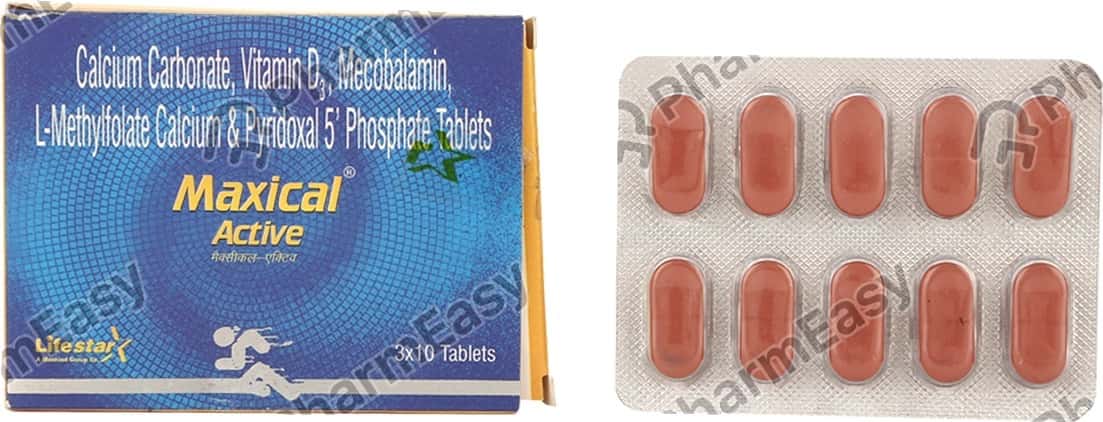 Buy Maxical Active Strip Of 10 Tablets Online at Flat 15% OFF | PharmEasy