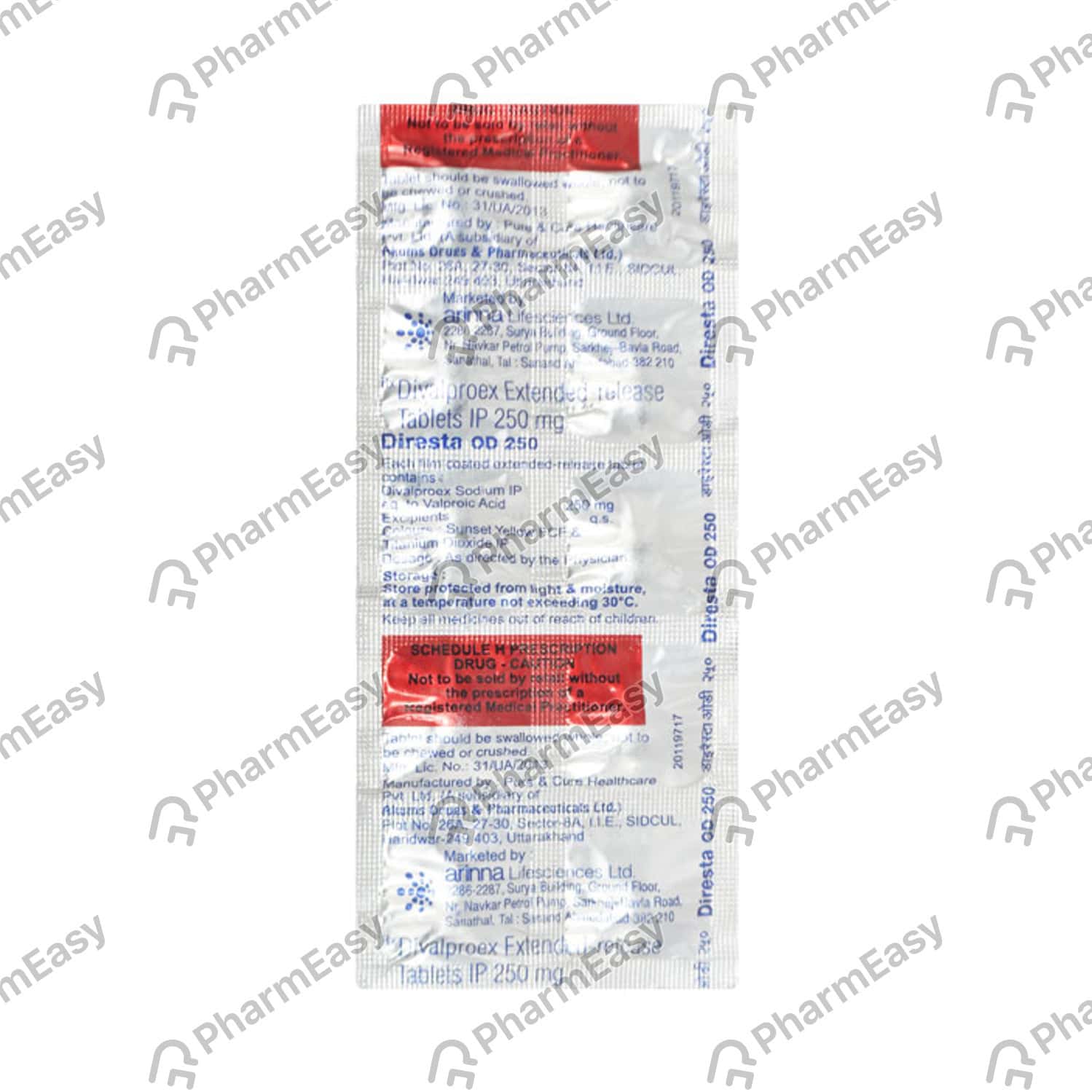 Diresta 250 MG Tablet (10): Uses, Side Effects, Price & Dosage | PharmEasy