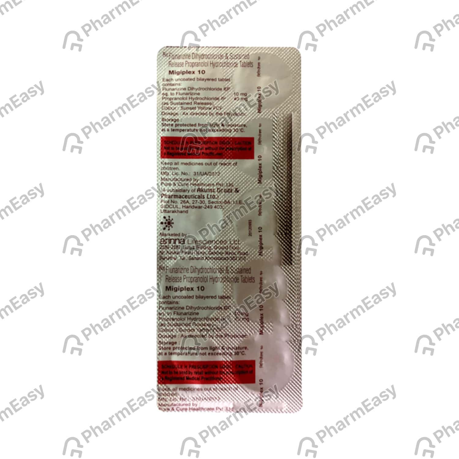 Migiplex 10mg Strip Of 10 Tablets: Uses, Side Effects, Price & Dosage ...