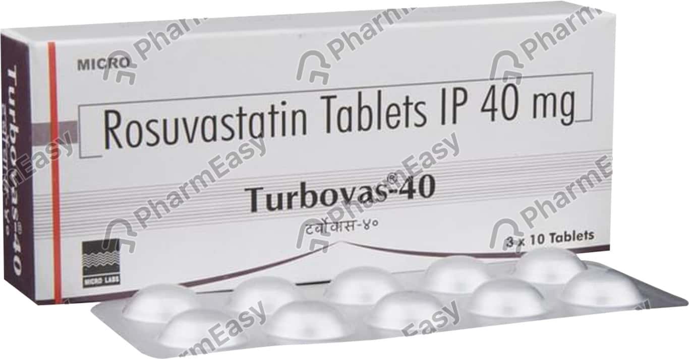 Turbovas 40 MG Tablet (10): Uses, Side Effects, Price & Dosage | PharmEasy