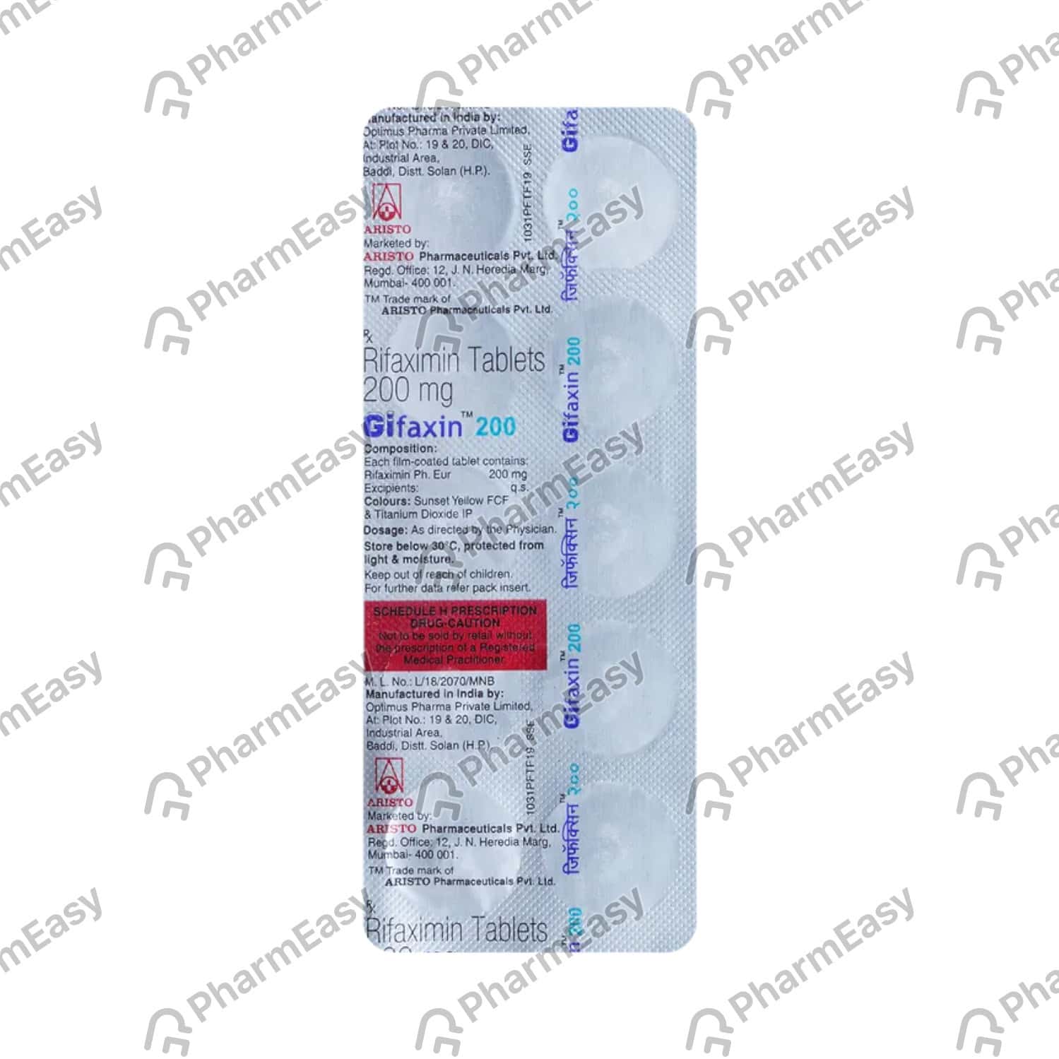 Gifaxin 200 MG Tablet (10): Uses, Side Effects, Price & Dosage | PharmEasy