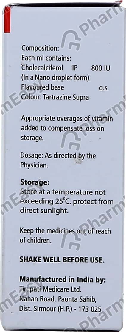 Calshine P 800 IU/ML Oral Drop (30): Uses, Side Effects, Price & Dosage ...