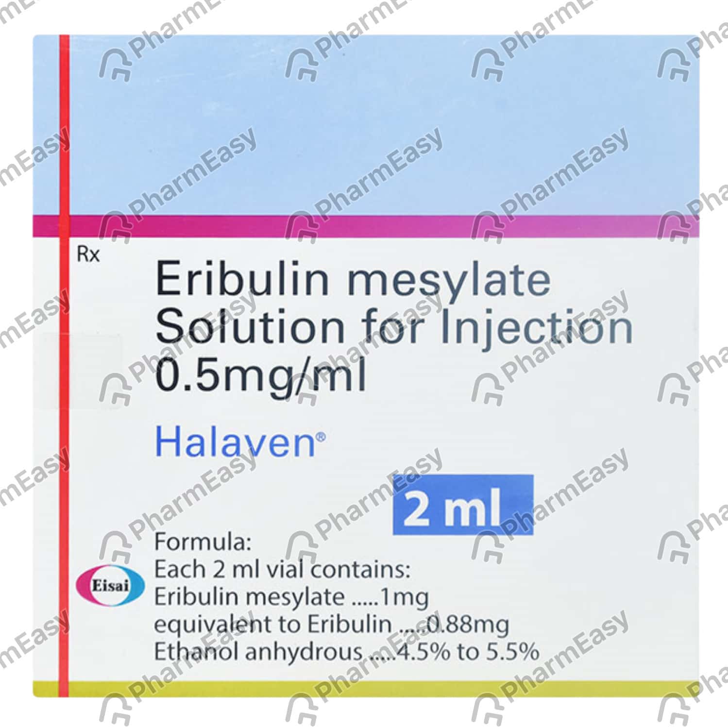 Halaven 1 MG Solution For Injection (2): Uses, Side Effects, Price ...