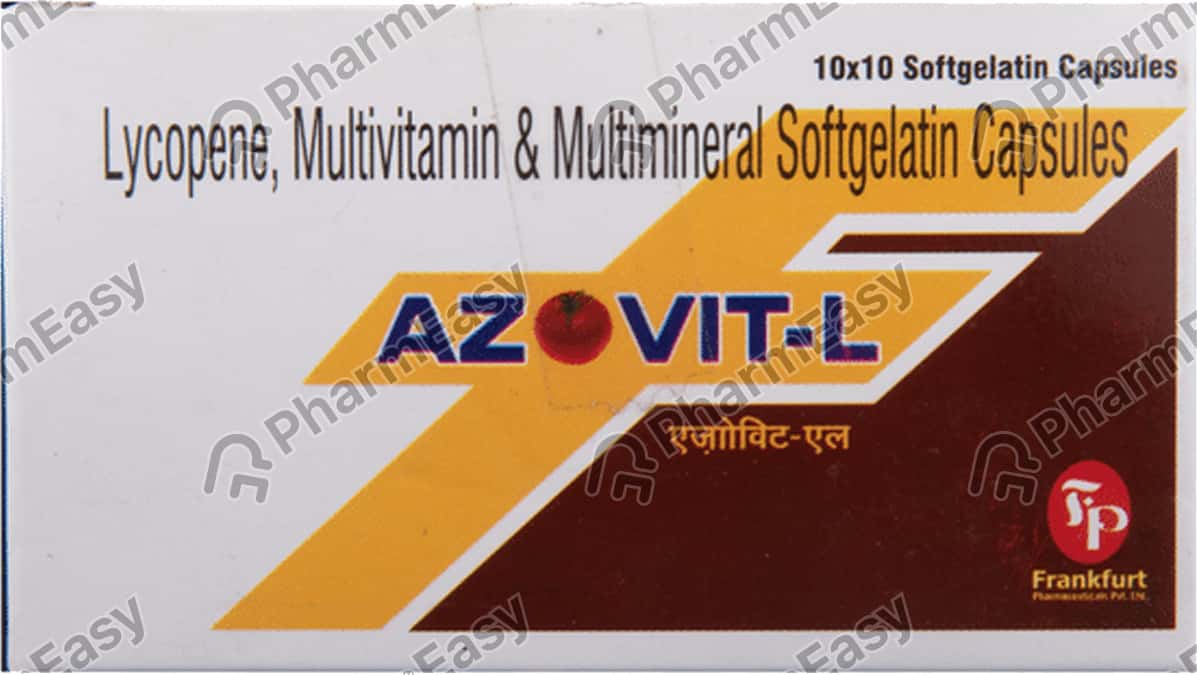 Buy Azovit L Strip Of 10 Capsules Online at Flat 15% OFF | PharmEasy