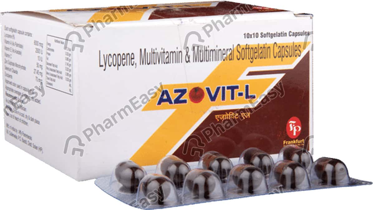 Buy Azovit L Strip Of 10 Capsules Online at Flat 15% OFF | PharmEasy
