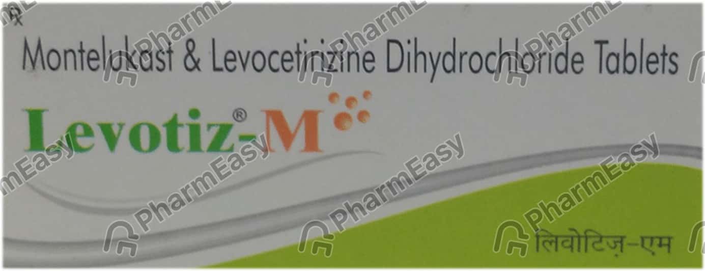 Levotiz M Strip Of 10 Tablets: Uses, Side Effects, Price & Dosage ...