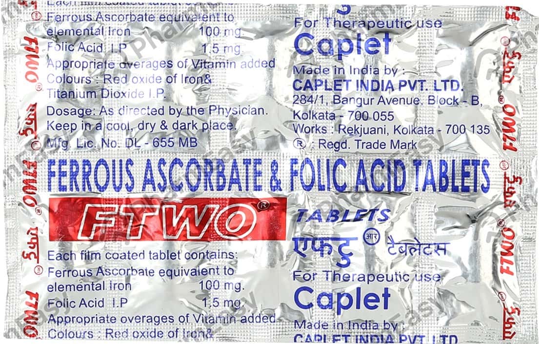 Ftwo Strip Of 10 Tablets: Uses, Side Effects, Price & Dosage | PharmEasy