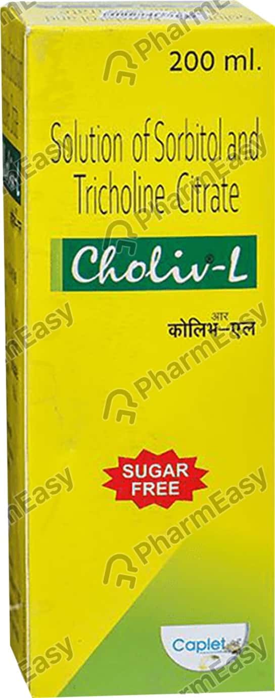 Choliv L Sugar Free Bottle Of 200ml Syrup: Uses, Side Effects, Price ...